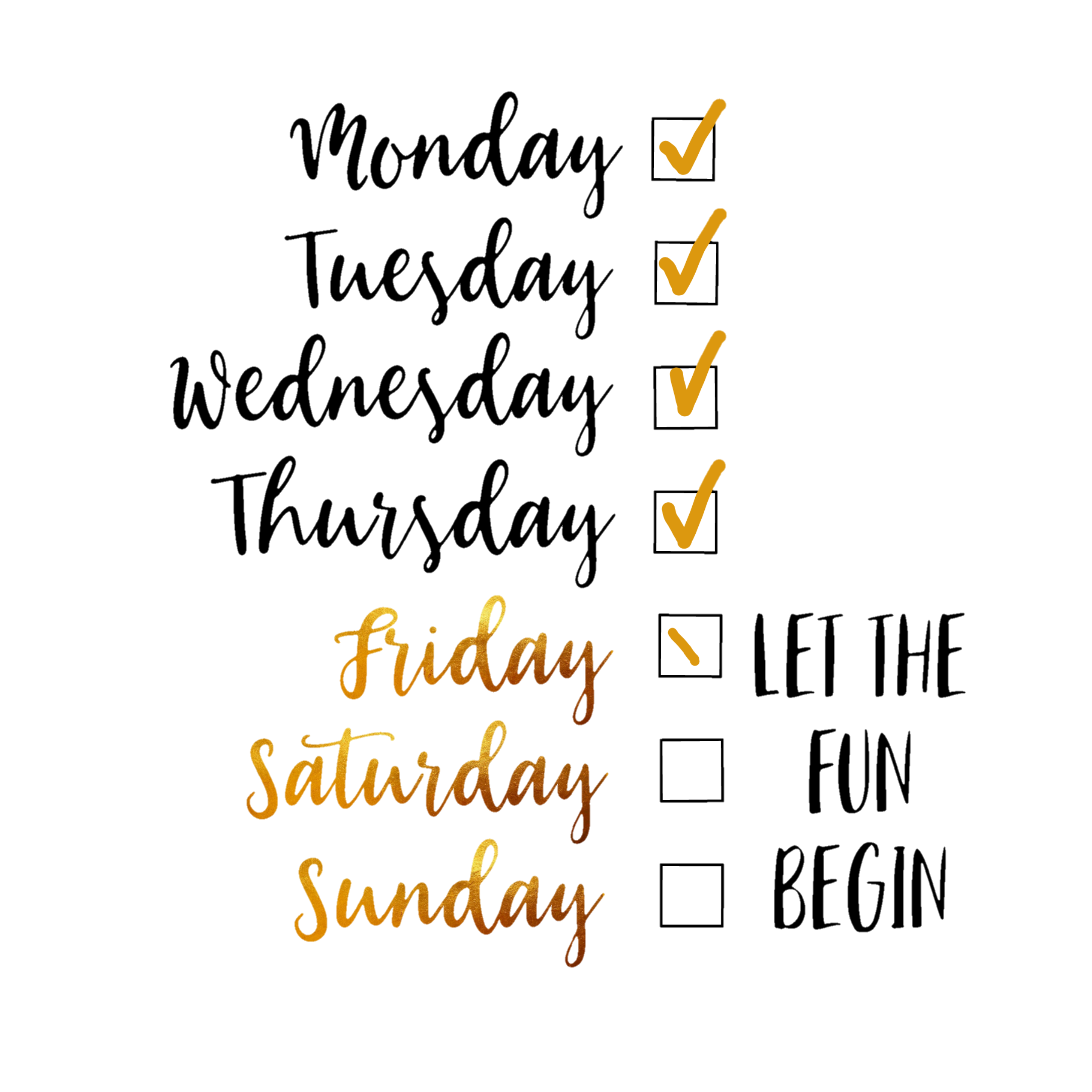 Week Day Planning Fun Enjoy Freetoedit Sticker By zrgilmore