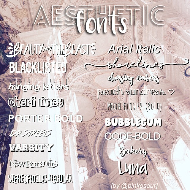 Aesthetic Font Name This Is A Aesthetic Text Generator That You Can 