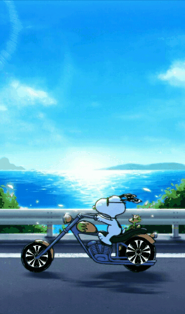 Snoopy Motorcycle Gif | Reviewmotors.co