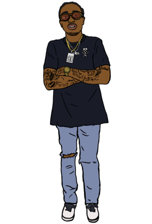 Quavo Migos Cartoon Drawing